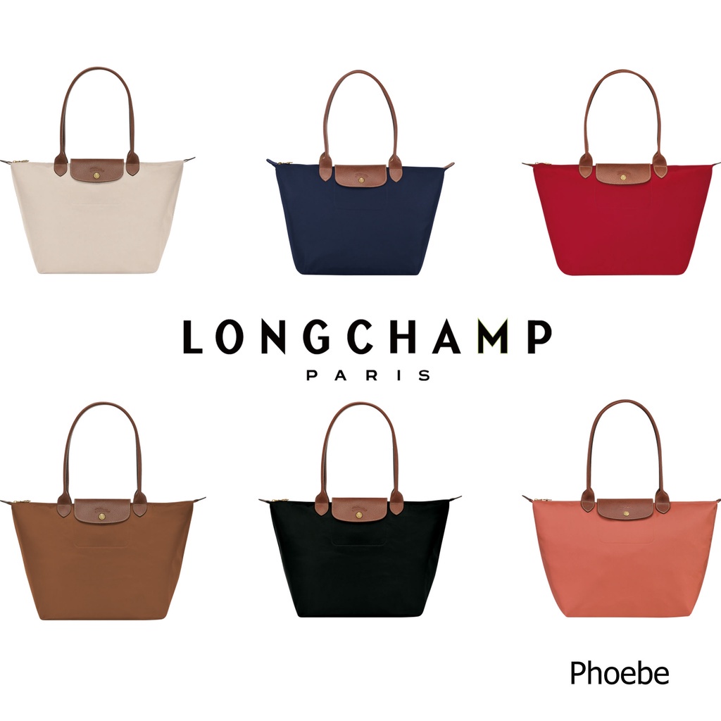Saco Longchamp neo Le Pliage tote Tamanho L * M Cabo Longo Dobrável De ...