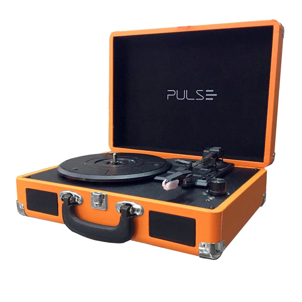 Vitrola Retrô Pulse Toca Discos De Vinil Maleta Bluetooth e Auxiliar 3 ...