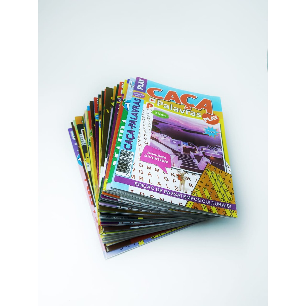 45 Passatempos SEM REPETIÇÃO, Caça Palavras Cruzadas Cripto Numerix ...