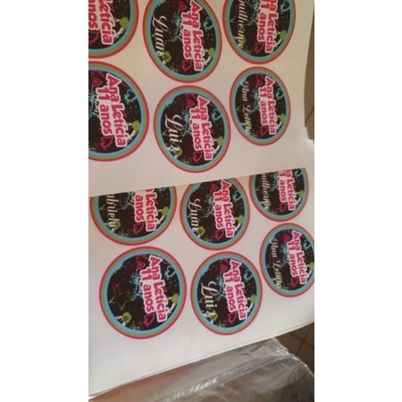 100 Adesivos Personalizados 4x4 com corte | Shopee Brasil