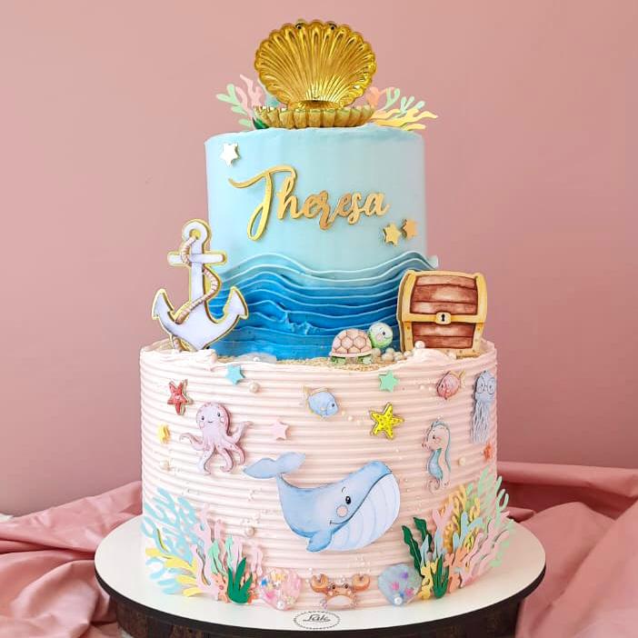 Topo topper de Bolo Fundo do Mar | Shopee Brasil