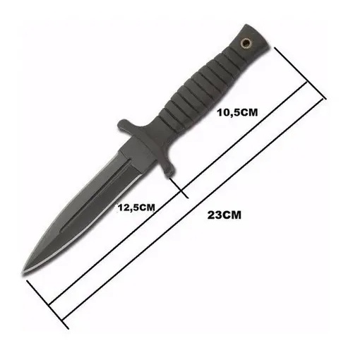 Faca Tática esportiva Tauê Corte Duplo | Shopee Brasil