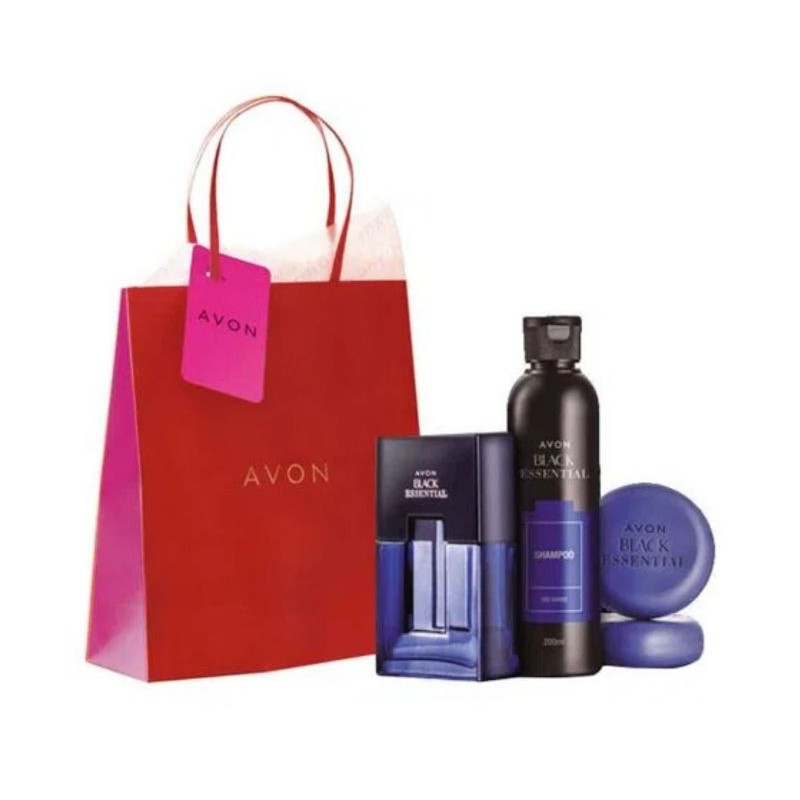 Kit Black Essential Avon Original | Shopee Brasil