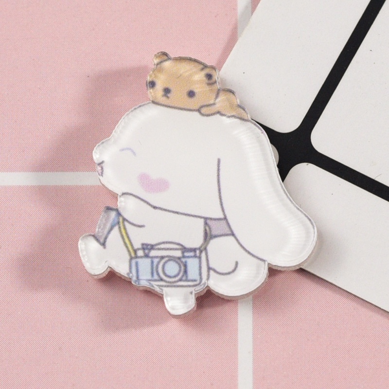 Broche Fofo De Acrílico Para Roupas/Bolsas Com Pingente | Shopee Brasil