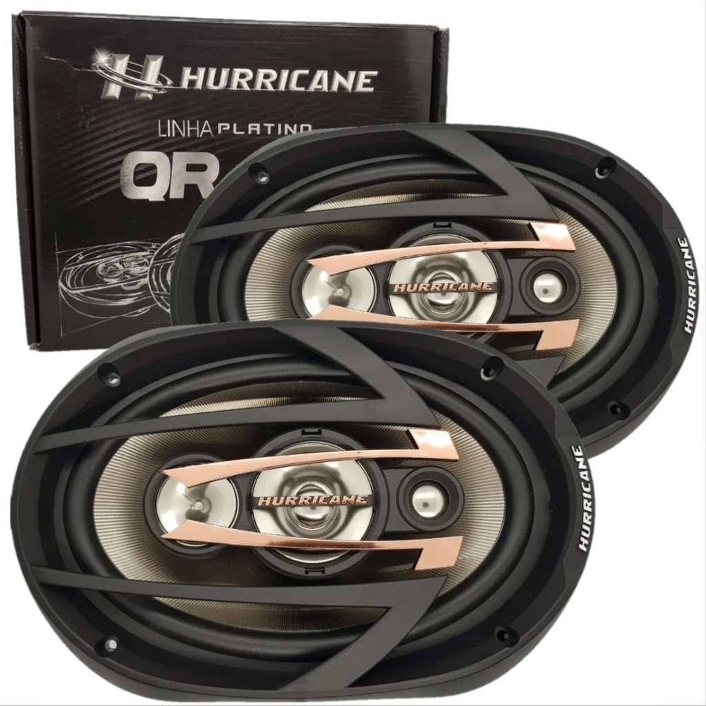Alto Falante Hurricane 6x9" Quadraxial QR69 Platino 300w Rms Par ...