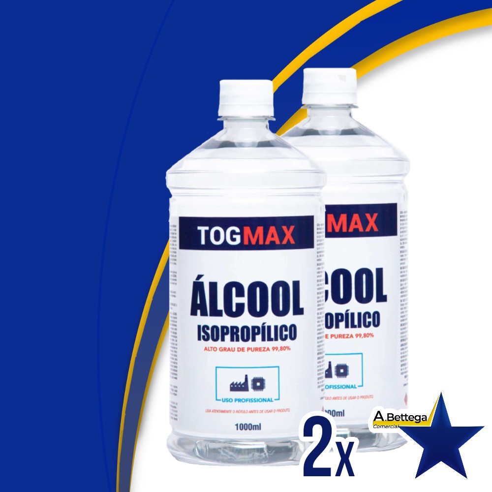 Alcool Isopropilico 99,80% Togmax 2 Unidades 1L Cada Puro Isopropanol ... Alcool Isopropilico 99,80% Togmax 2 Unidades 1L Cada Puro Isopropanol ...