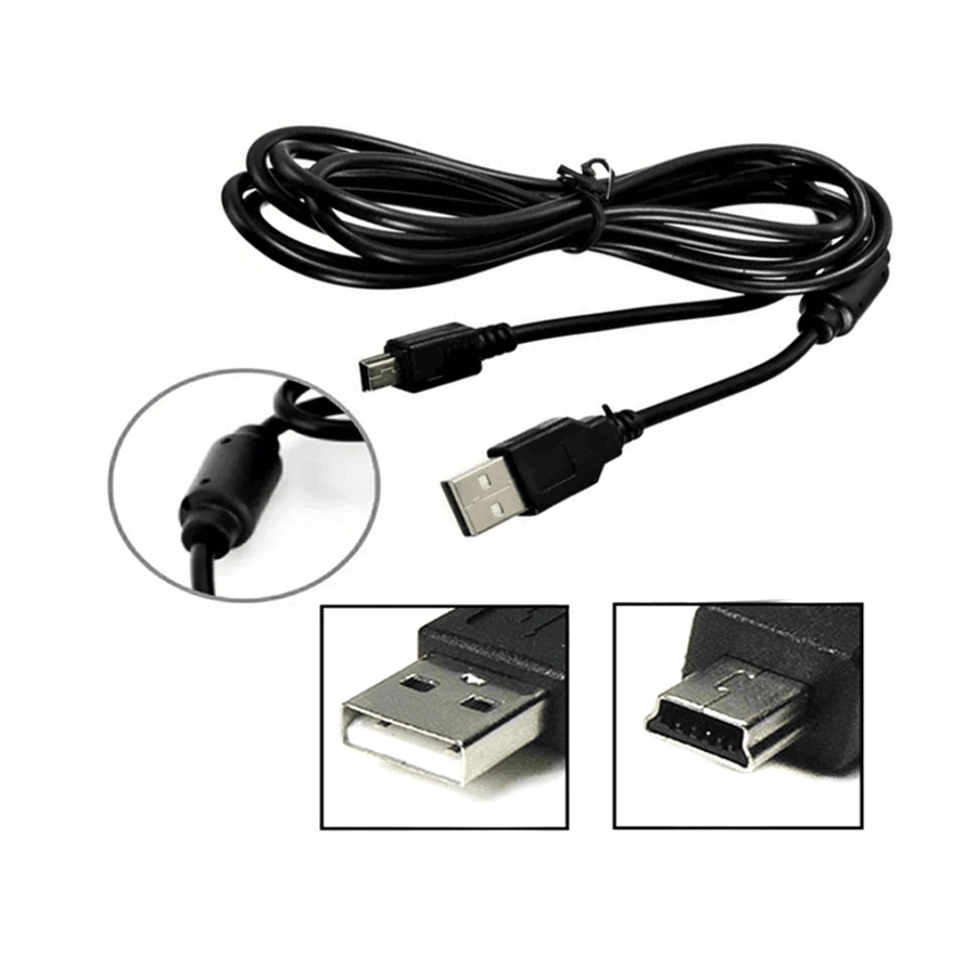 CABO V3 MINI CARREGADOR USB 1,8M PARA CONTROLE PS3 | Shopee Brasil