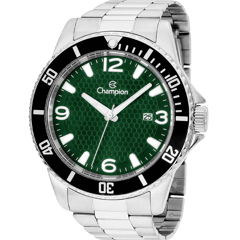 Relógio Masculino Champion Analógico Prata CalenOriginal Presente Moda ...