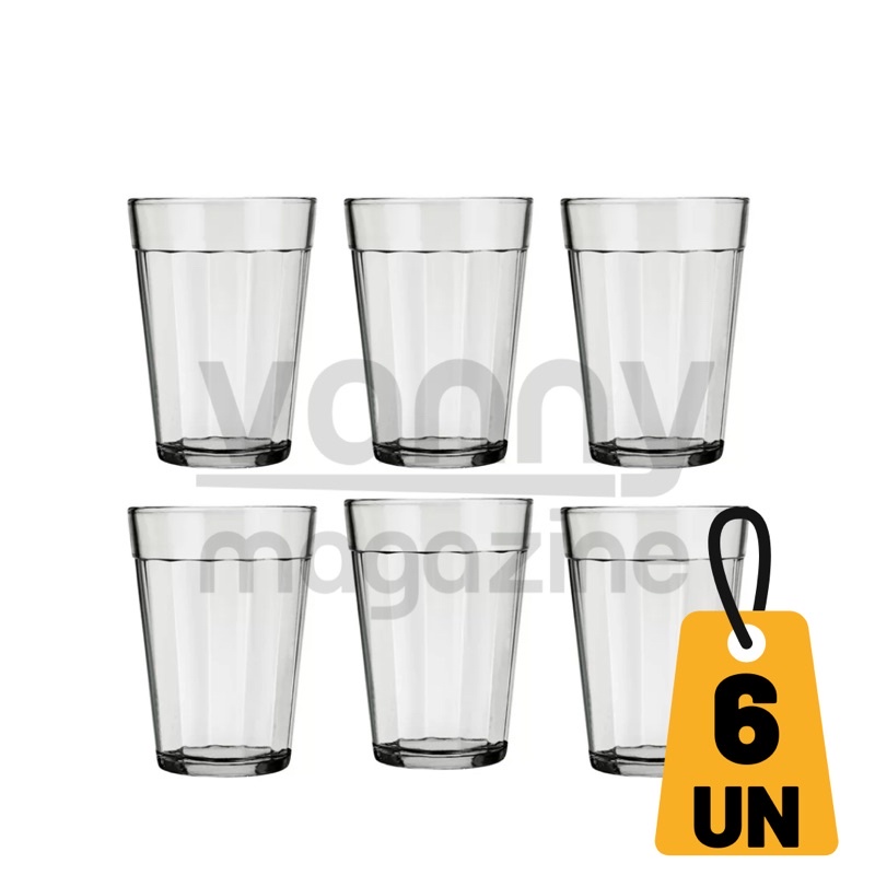 Conjunto de Copos Nadir 190ml Americano Multiuso 6 Unidades | Shopee Brasil