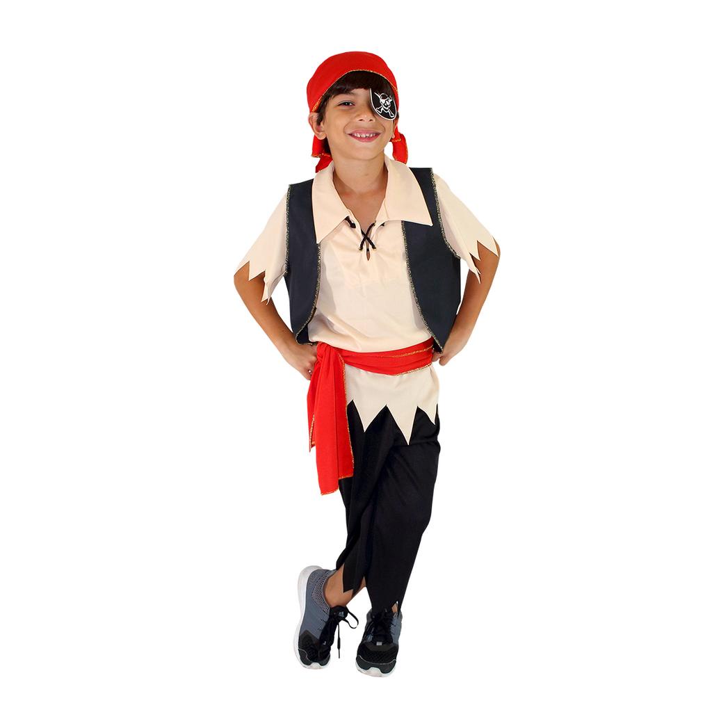Fantasia Pirata Infantil Masculino Halloween | Shopee Brasil