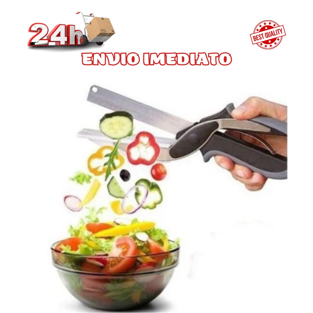 Cortar E Fatiar Legumes Verduras Cozinha tesoura 3 em 1 - Envio ...