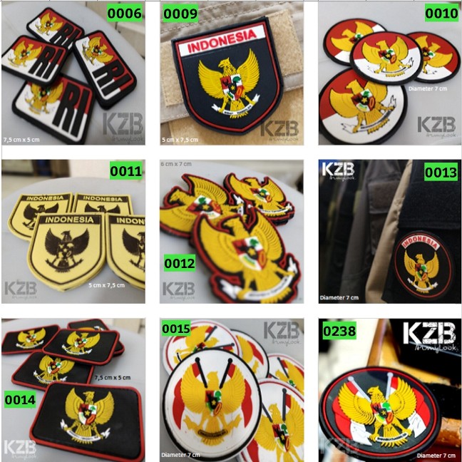 Garuda / Ri / Indonesia Remendo De Borracha Velcro - Garuda Emblema De ...