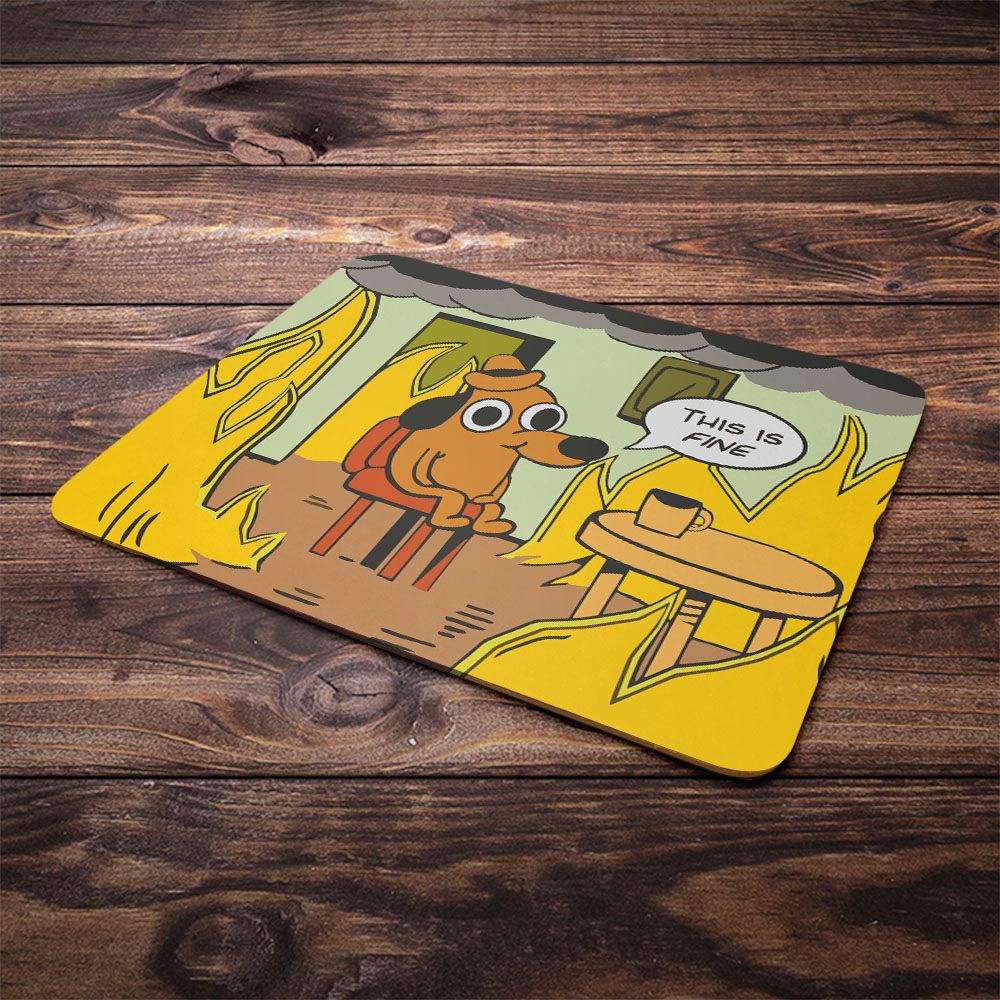 Mouse Pad This is Fine! | Shopee Brasil