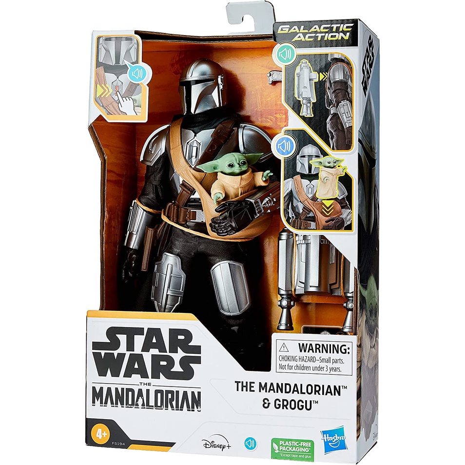 Boneco Star Wars The Mandalorian & Grogu Interativos Hasbro F5194 ...