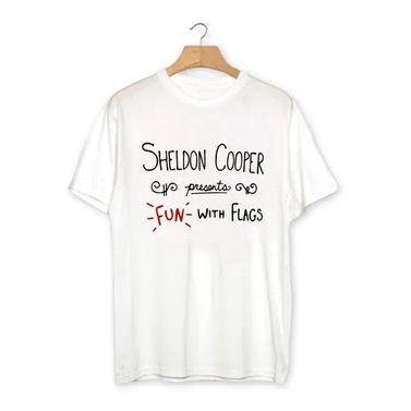 baby look the Big Bang Theory Sheldon Fun With Flags | Shopee Brasil