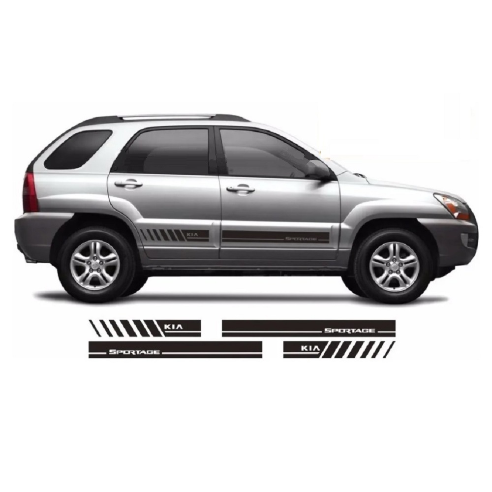 Adesivo Lateral Para Kia Sportage G1 Faixa Kit KS6 Colante Fita Adesiva ...