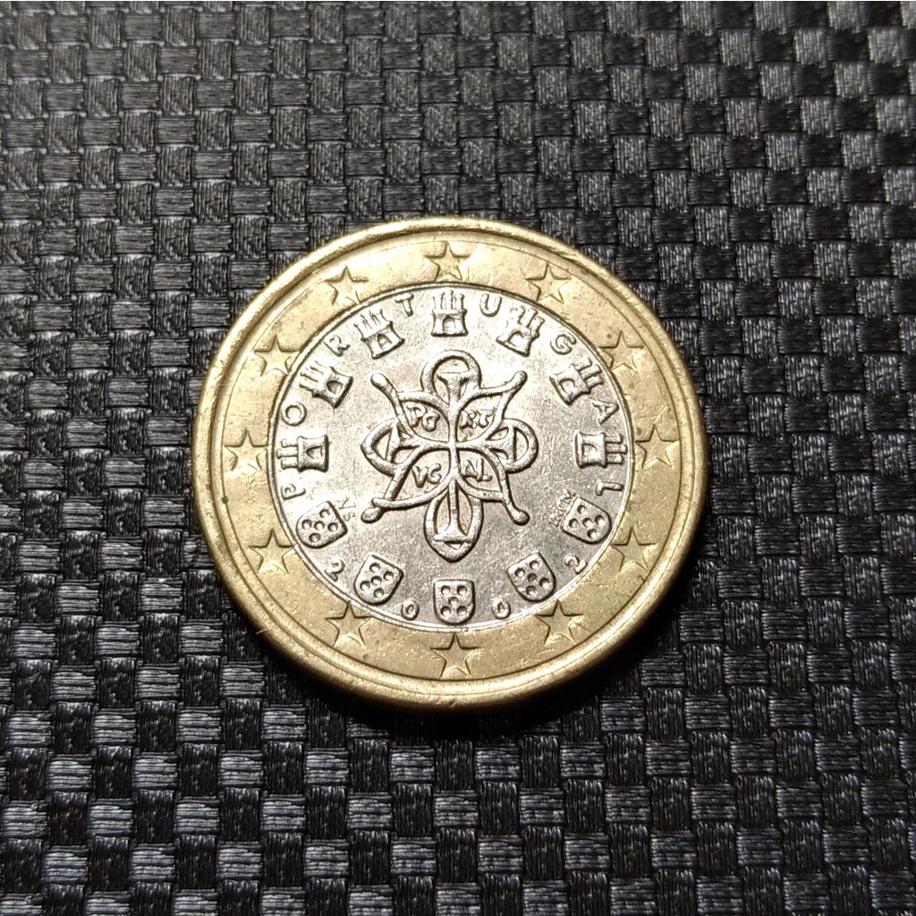 Coleção Moeda Bimetálica Europa Portugal 1 Euro 2002 - Selo Real de ...