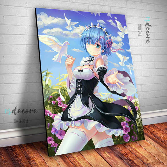 Placa Decorativa Anime Re Zero Kara Hajimeru A4 Rem | Shopee Brasil