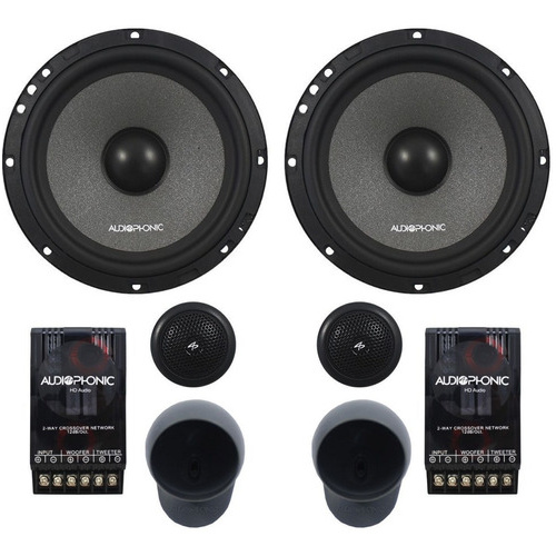 Alto falante Kit 2 vias Audiophonic Club 6 Polegadas 160 Rms Som ...