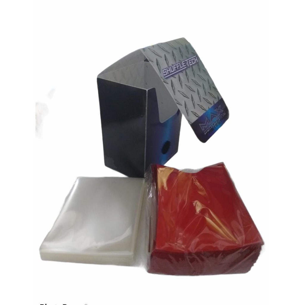 Shuffle Tech Premium Pack Red (Deck box, 100 Shields + 100 Perfect Fit ...