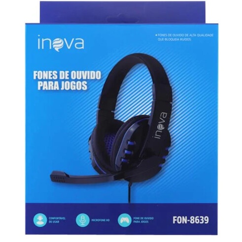 Fone Gamer/Headset Gamer C/ Microfone Stéreo Inova FON-8639 | Shopee Brasil