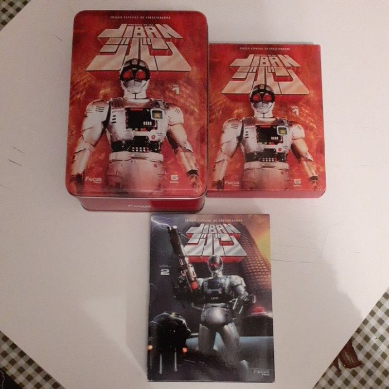DVD Jiban Vol. 1 e Vol. 2 - com lata - Série Completa - 10 discos c/ cards - Focus - Original ...