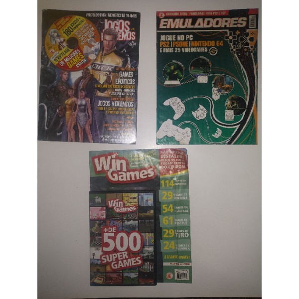 Geek jogo extremo emuladores 500 Win games digerati 3 revista antiga PC ...