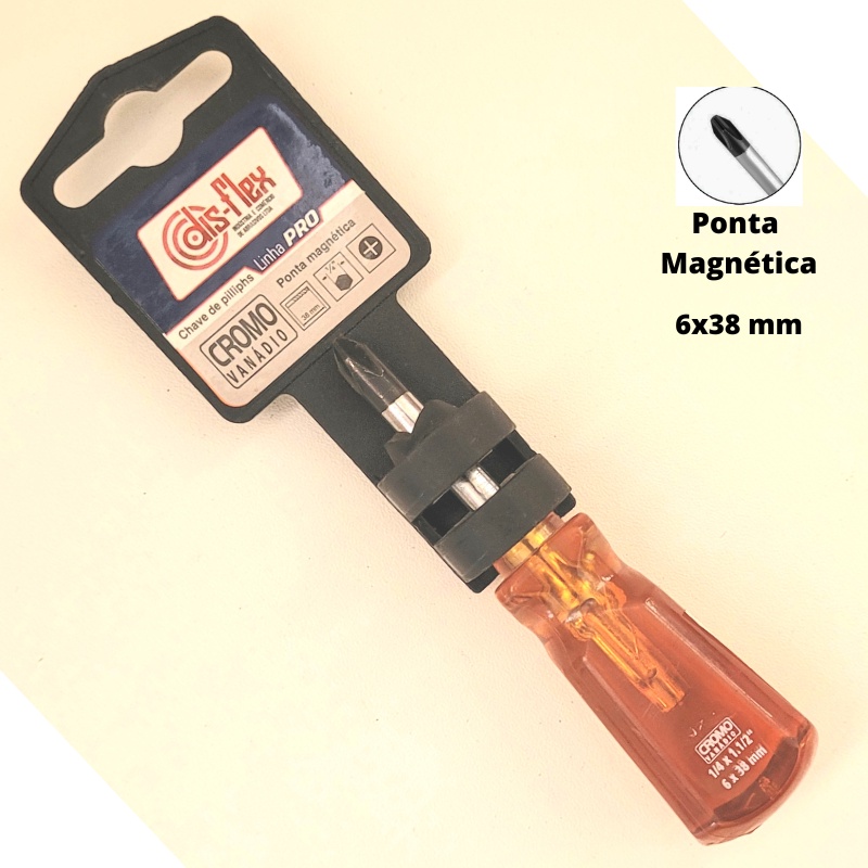 CHAVE DE PHILLIPS 1/4 X 1-1/2" / 6X 38MM | Shopee Brasil