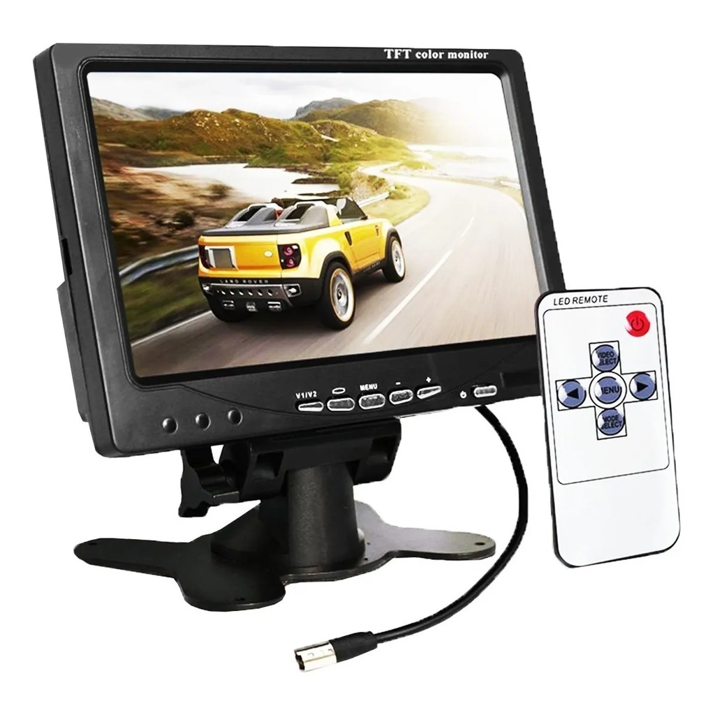 Monitor Tft Lcd 7 polegada para camera de segurança | Shopee Brasil