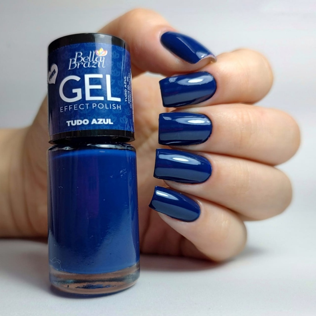 Efeito Gel 834 Tudo Azul - Esmalte Cremoso 9ml | Shopee Brasil