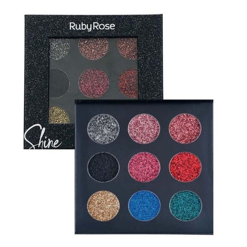 PALETA RUBY ROSE GLITTER CREMOSO | Shopee Brasil
