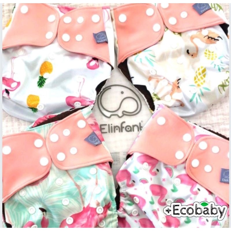 Fraldas Ecológicas Elinfant Kit com 4 unidades Reutilizável (várias estampas). | Shopee Brasil