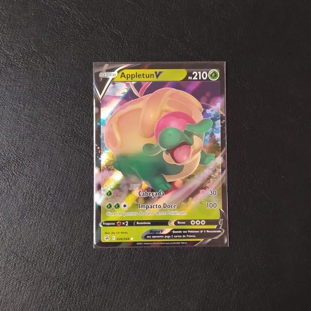 Carta Appletun-V Coleção Golpe Fusão - Pokemon TCG | Shopee Brasil
