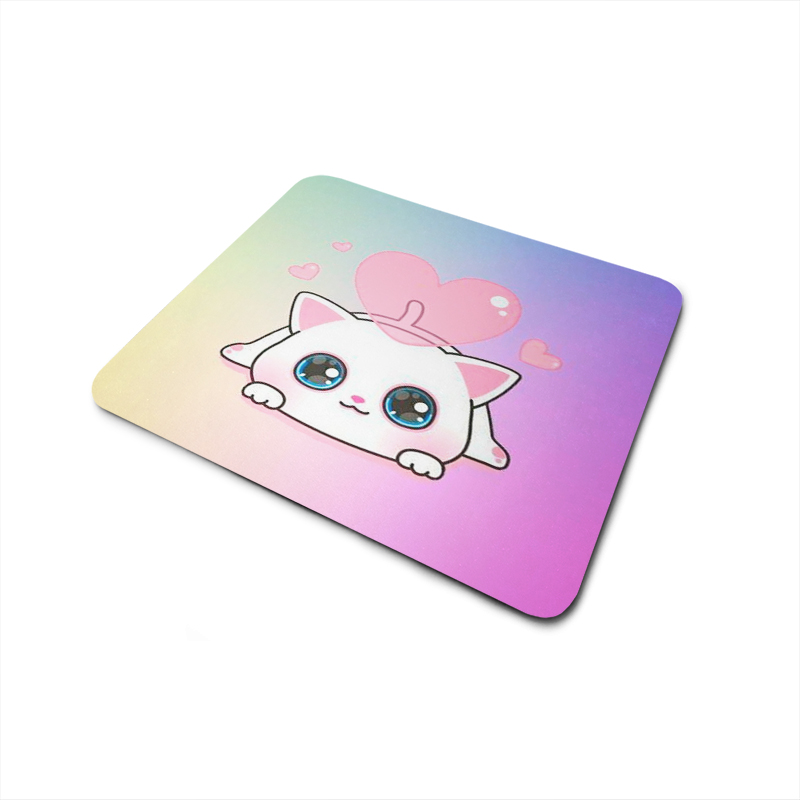 Mouse Pad Gatinho Deitado Coração | Shopee Brasil