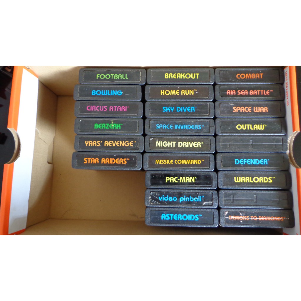 cartuchos atari 2600 valor por unidade picture label, jogos pac-man ...