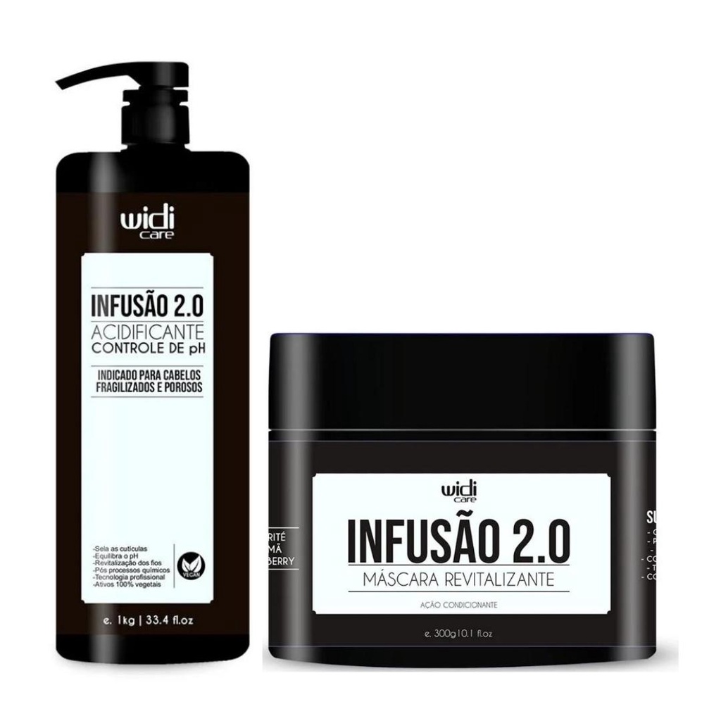 Kit Widi Care Infusão 2.0 Máscara 300g + Acidificante 1kg | Shopee Brasil