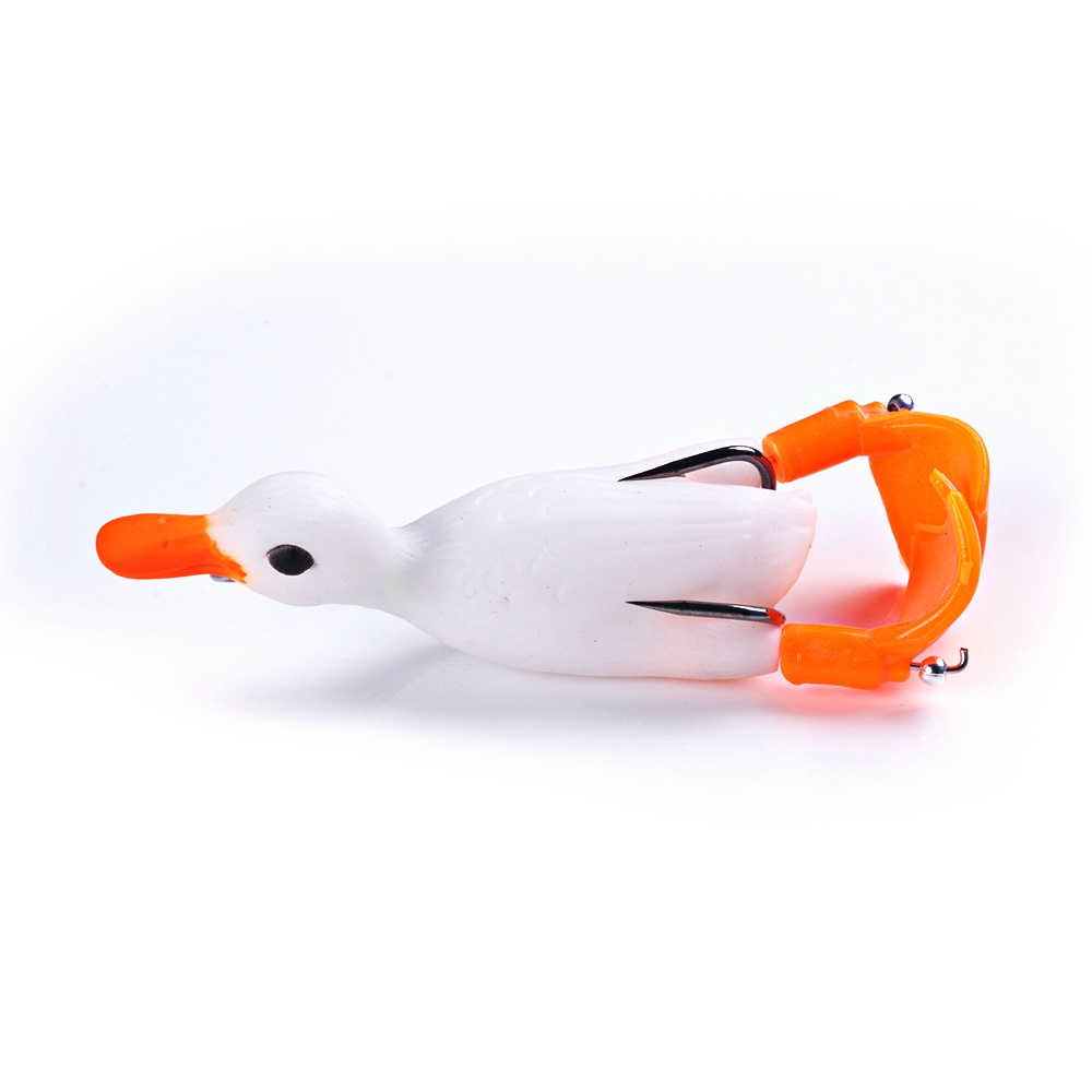 HENGJIA 1Pcs Isca De Pato Com Hélice Dupla Pesca Silicone Macia Rã 8 ...
