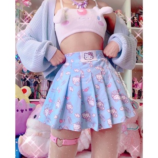 Saia Colegial estampada hello kitty akatsuki naruto preguiada, plissada ...