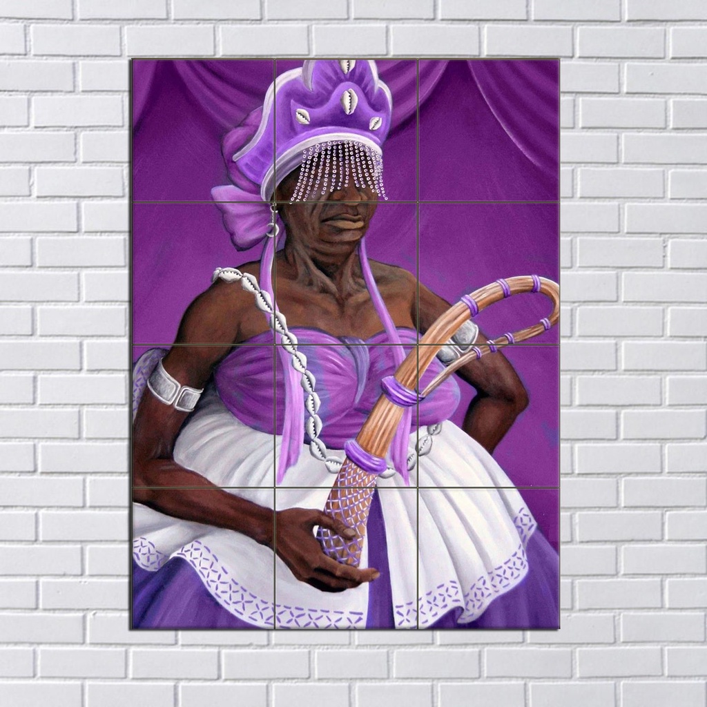 Quadro Nanã Buruque Orixá Umbanda Candomblé Decorativo Mosaico em ...