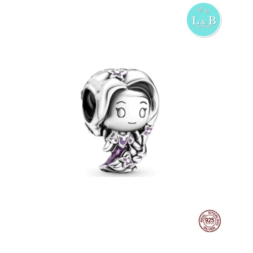 Berloque PRINCESA BABY RAPUNZEL em Prata 925 | Shopee Brasil