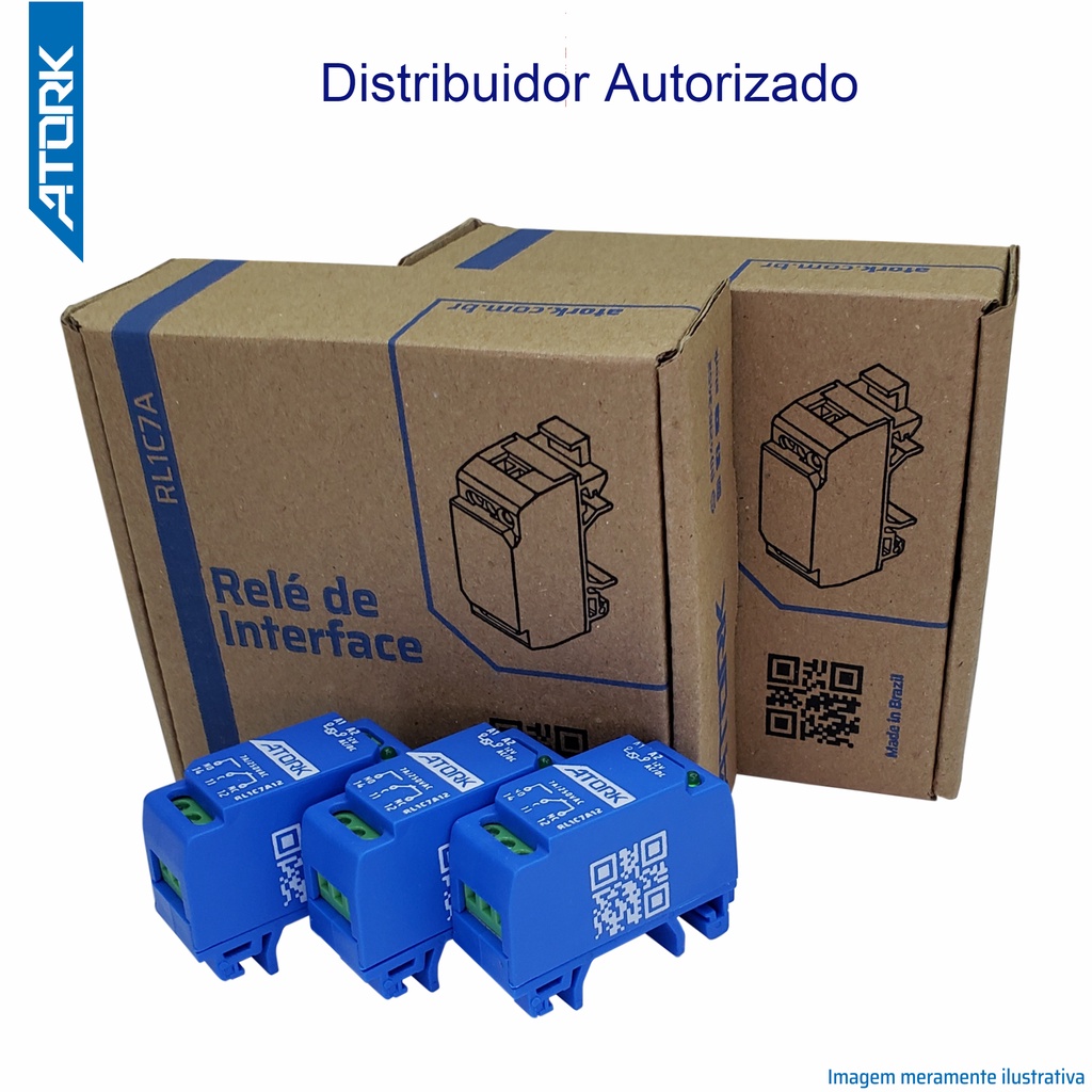 10 Relés Interface Acoplador Atork, 24v Ac/dc | Shopee Brasil