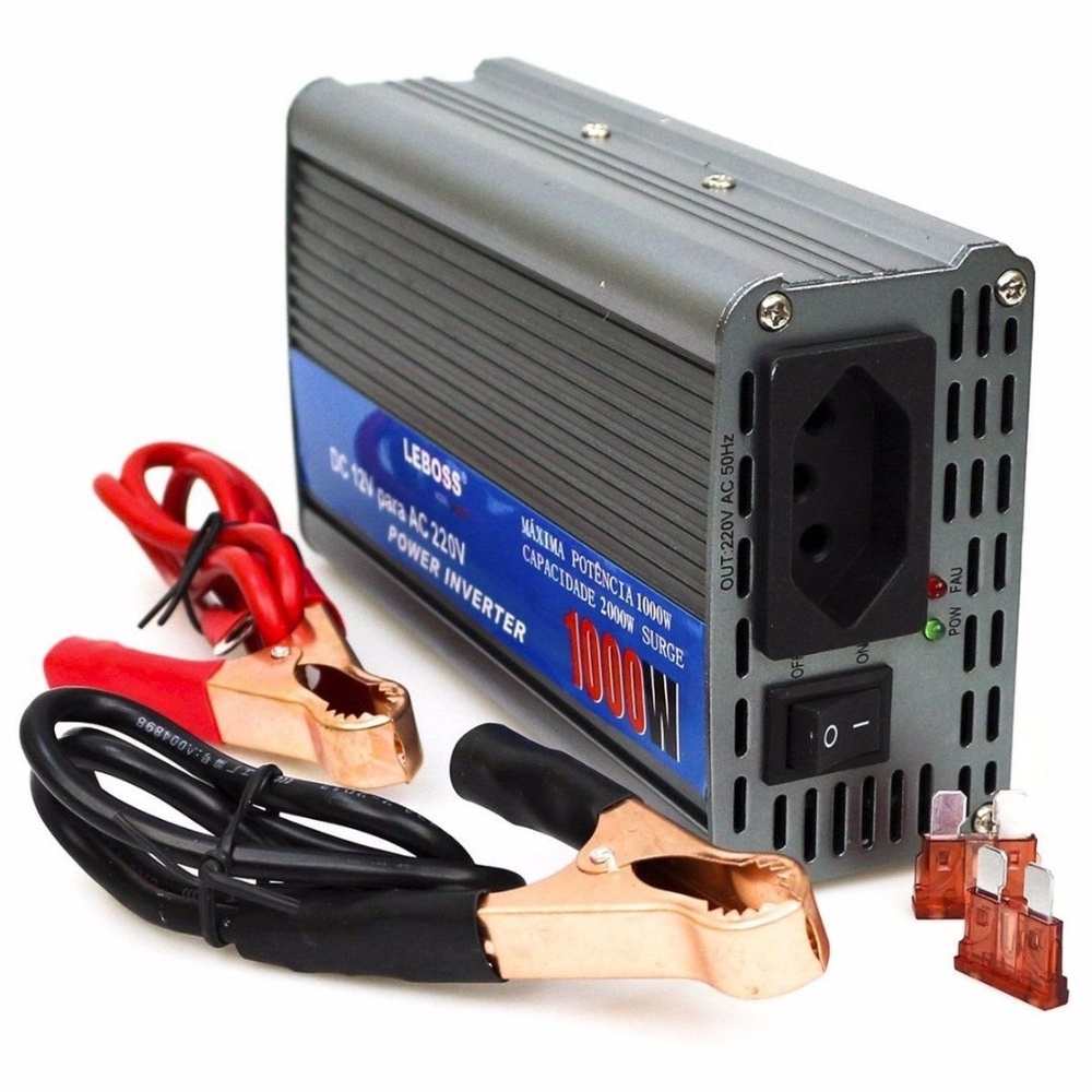 Inversor De Voltagem Veicular DC 12V Para AC 110V 1000W Leboss LB-521 | Shopee Brasil
