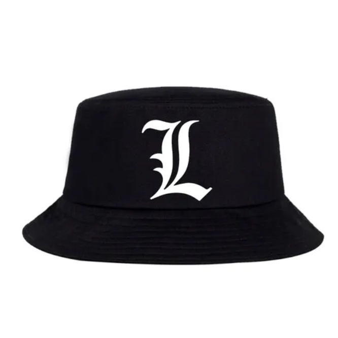 Boné Bucket Hat Death Note L Light Yagami Anime Japanese Chapéu Cata ...