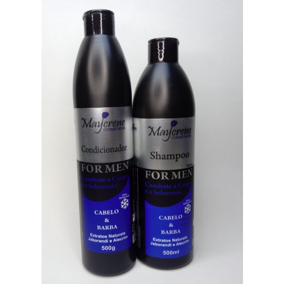 Kit para homens For Men Cabelo E Barba Shampoo e Condicionador 500ml ...