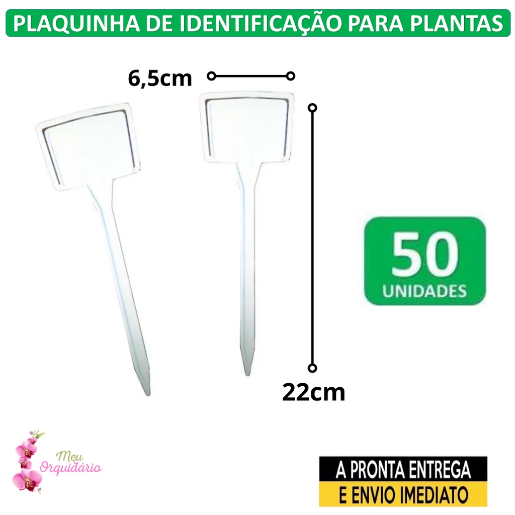 Placa / Plaquinha De Identificação De Plantas E Produtos Modelo E-22 ...