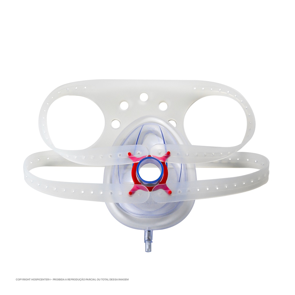 Kit Fixador Cefálico em Silicone + Máscara de Anestesia Coxim VNI BPAP ...