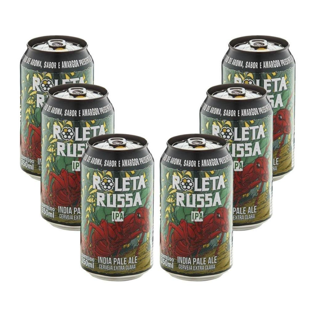 6 Cervejas Roleta Russa IPA Lata 350ml cada | Shopee Brasil
