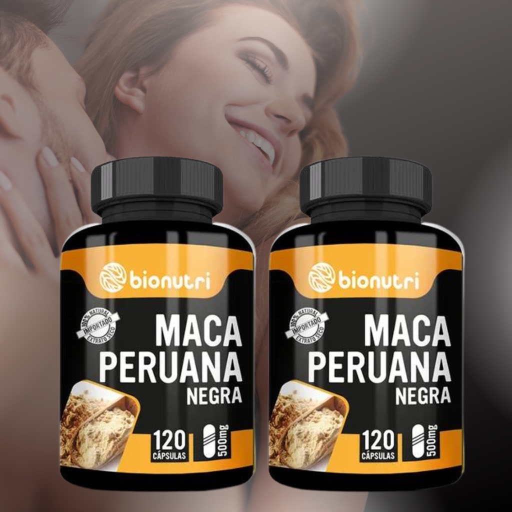 2x Maca Peruana Negra 500mg 120 caps energia e vigor | Shopee Brasil