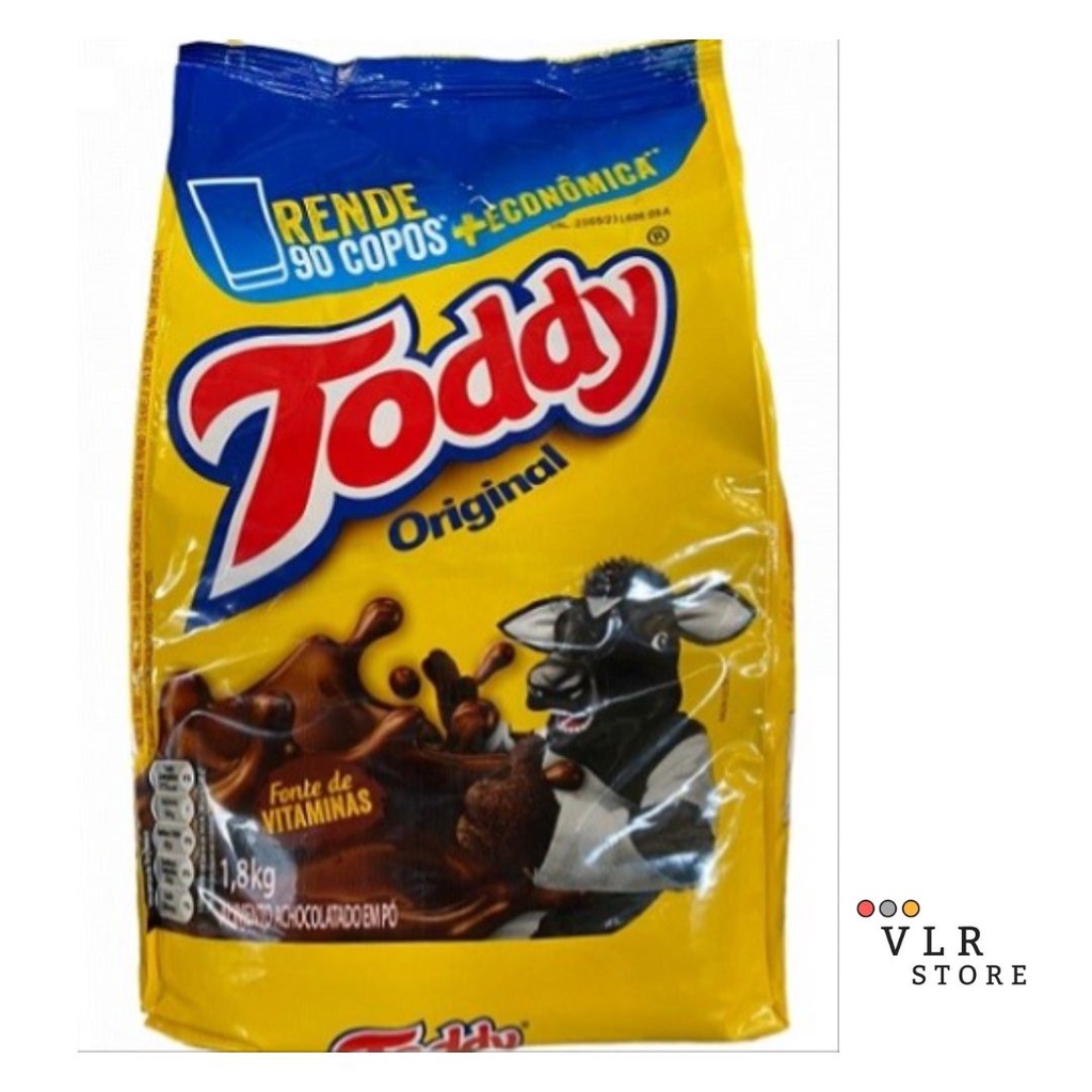 Chocolate Achocolatado Em Pó Toddy Original 1,8kg Fonte De Vitaminas ...
