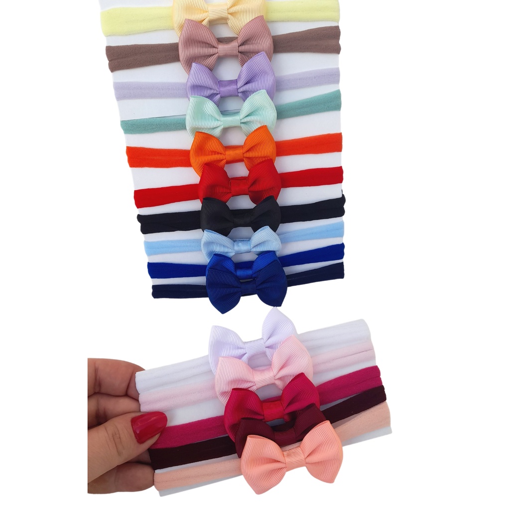 15 Faixas Lacinho Bebe Infantil Cabelo | Shopee Brasil